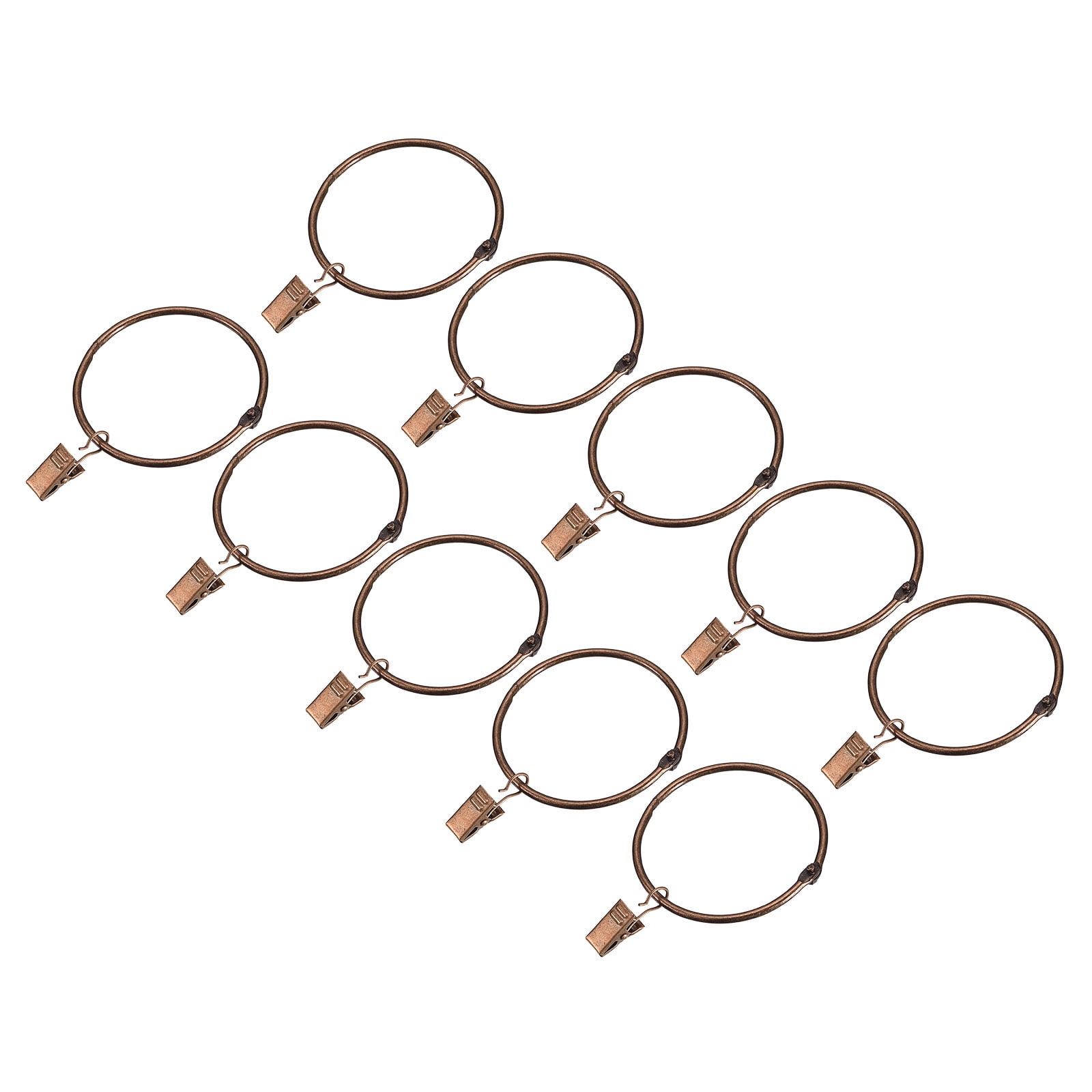 Click here for Unique Bargains Curtain Rings With Clips  14pack D... prices