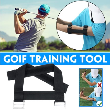 Golf Training Aid Swing Trainer Straight Practice Elbow Brace Corrector ...