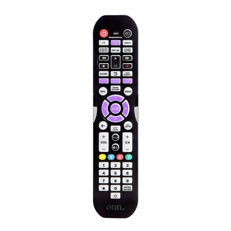 onn. Battery Powered Universal 6-Device Remote, Major Brand Compatible ...