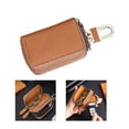 Leather Coin Purse Wallet, Double Layer Pouch Card Holder for Men Women ...