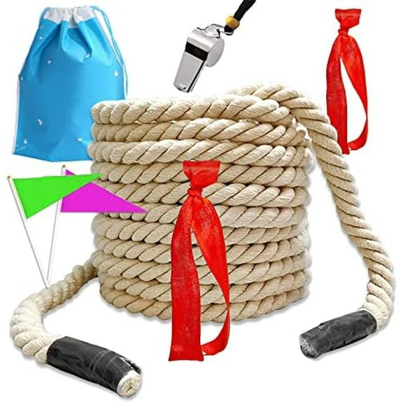 Uxcell 60Feet Tug of War Rope for Adults Teen Field Day Games Party ...