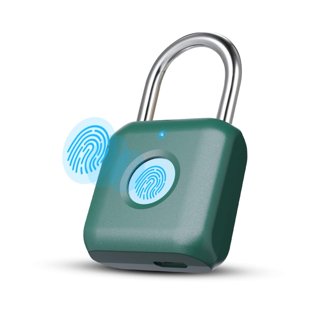 Lingouzi Fingerprint Padlock, Ultra Light One Touch Open Fingerprint ...