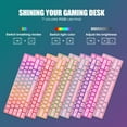 Trahoo 60 Gaming Keyboard And Mouse Combo Ultra Compact 61 Keys Rgb