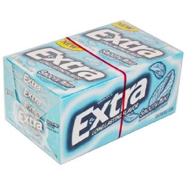 Extra Smooth Mint Sugarfree Gum 15 Count (Pack of 10) - Walmart.com
