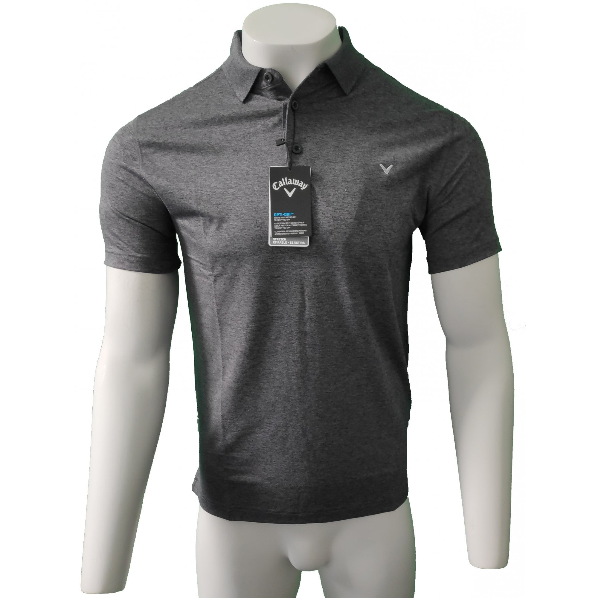 Callaway SS HEATHER POLO W/ T BLACK HEATHER - XXL - Walmart.com