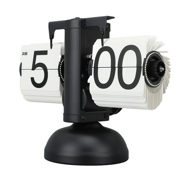 Flip Clock, Retro Flip Down Clock Mechanical Digital Flip Desk Clock ...