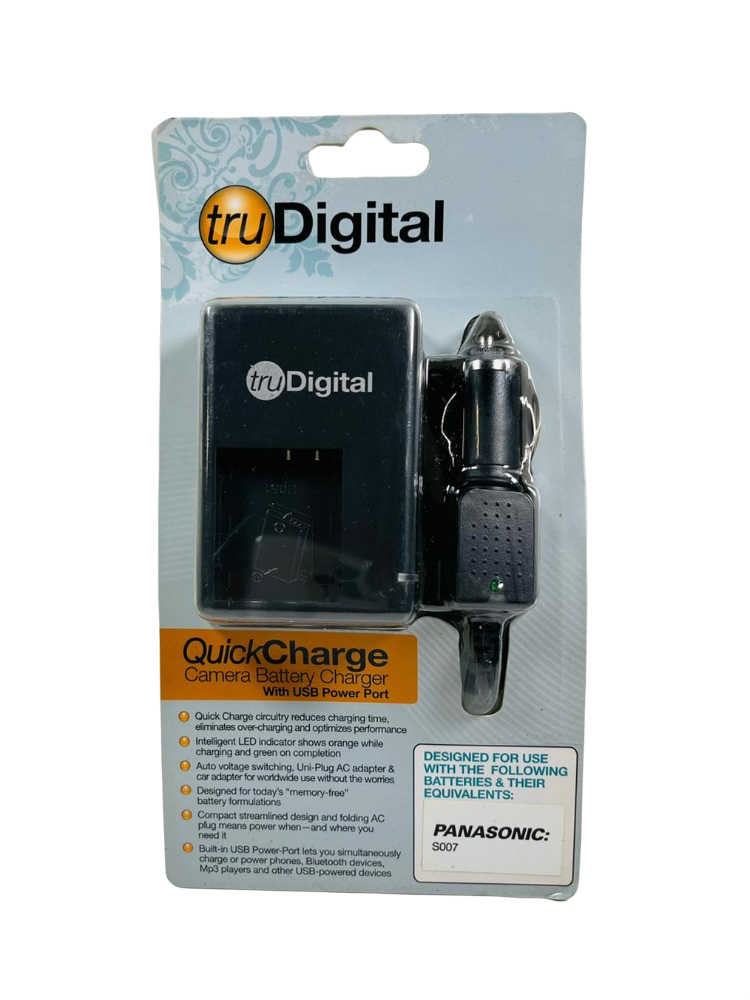 Tru Digital Quick Charge Camera Battery Charger Fits Panasonic S007 ...