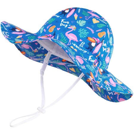 Baby Sun Hat Boy Infant Beach Swim Hats with Wide Brim UPF 50+ Sun ...