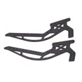 2pack Rc Crawler Wheelbase Chassis Kit Sturdy High Strength Carbon Fiber Chassis Frame Girder