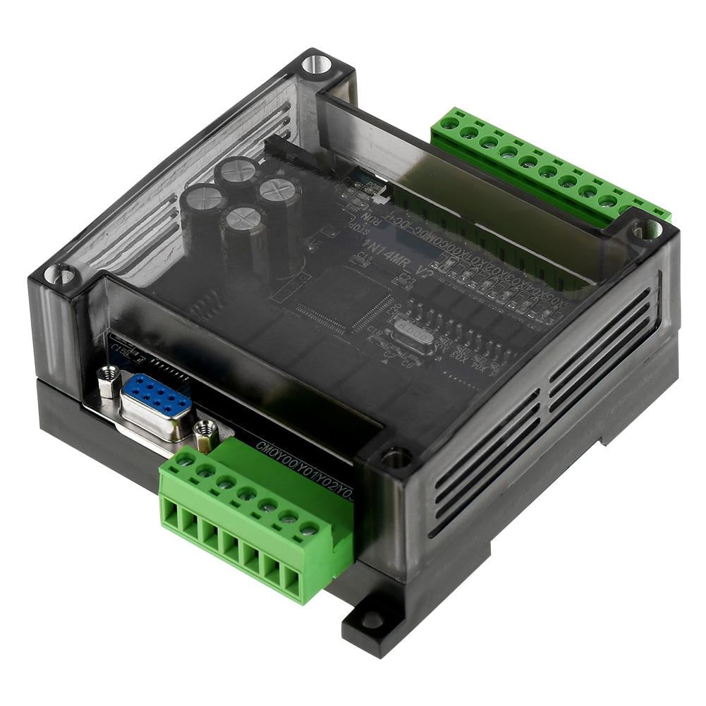 Qiilu Plc Relay 24v Plc Moduledc24v Fx1n 14mr Industrial Control Board Plc Programmable Logic