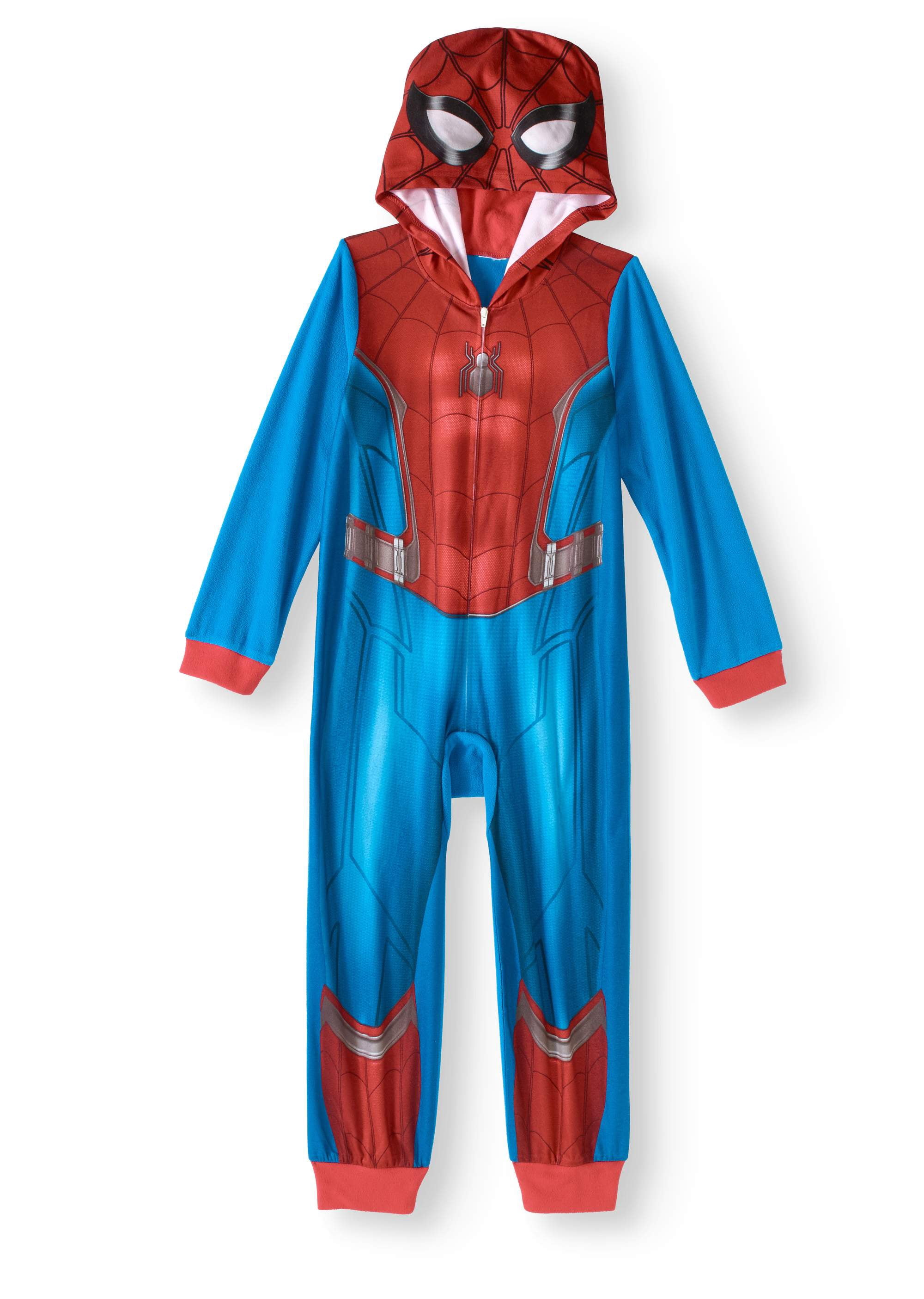 Spider-Man - Spider-Man Boys' Hooded Footless Sleeper - Walmart.com ...