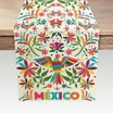 Mexican Floral Beige Dining Table Runner 72 inches Long, Cinco De Mayo ...