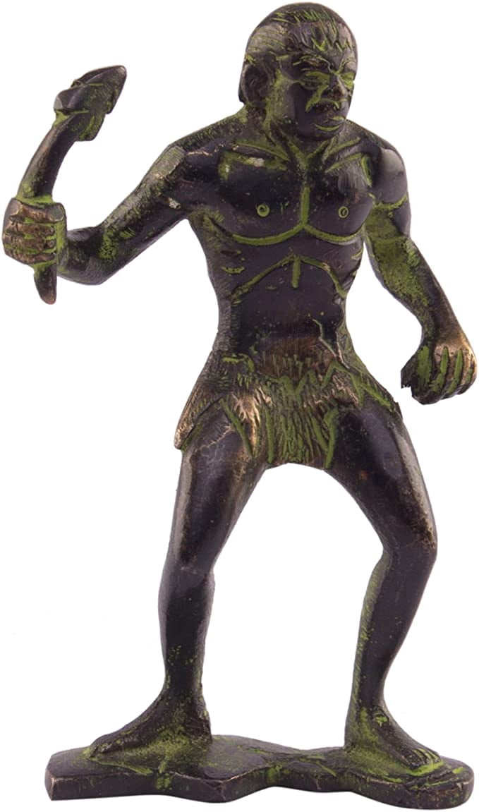 Royal Ancient Man Sculpture of Brass Tribal Man - Walmart.com
