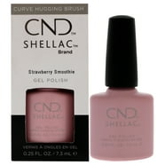 CND Shellac Nail Polish - Strawberry Smoothie with Base and Top Coat ...