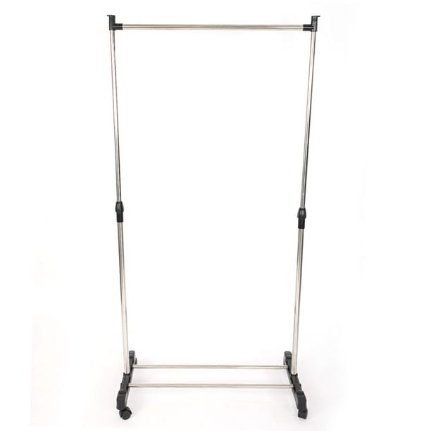 Zimtown Portable Rolling Clothes Rack Hanging Garment Hanger Wheeled ...