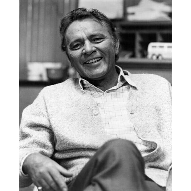 Richard Burton smiling seated portrait wearing cardigan mid 1960's24x30 ...