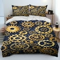 3D Steampunk Mechanical Cog Gear Comforter Bedding Set Duvet Cover Bed ...