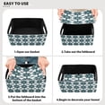 2 Pcs Foldable Felt Storage Bins Decorative Fabric Organizer Baskets ...