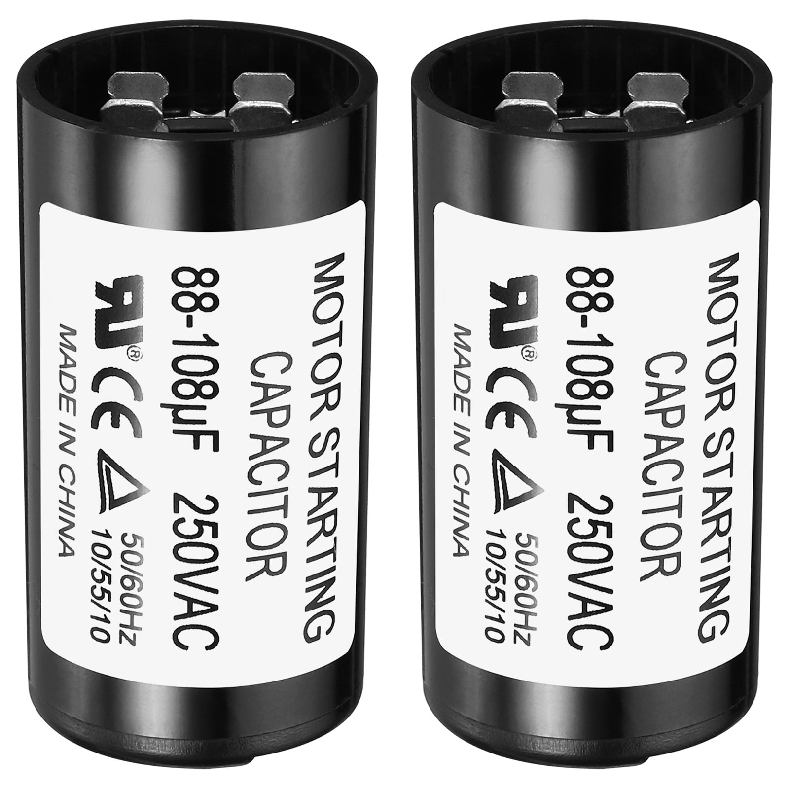 Uxcell Motor Start Capacitor 88-108uF/Mfd 250V 50/60Hz CD60 Run ...