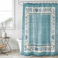 Small Stall Shower Curtain 48x72 Inch Narrow Half Size Teal Green ...