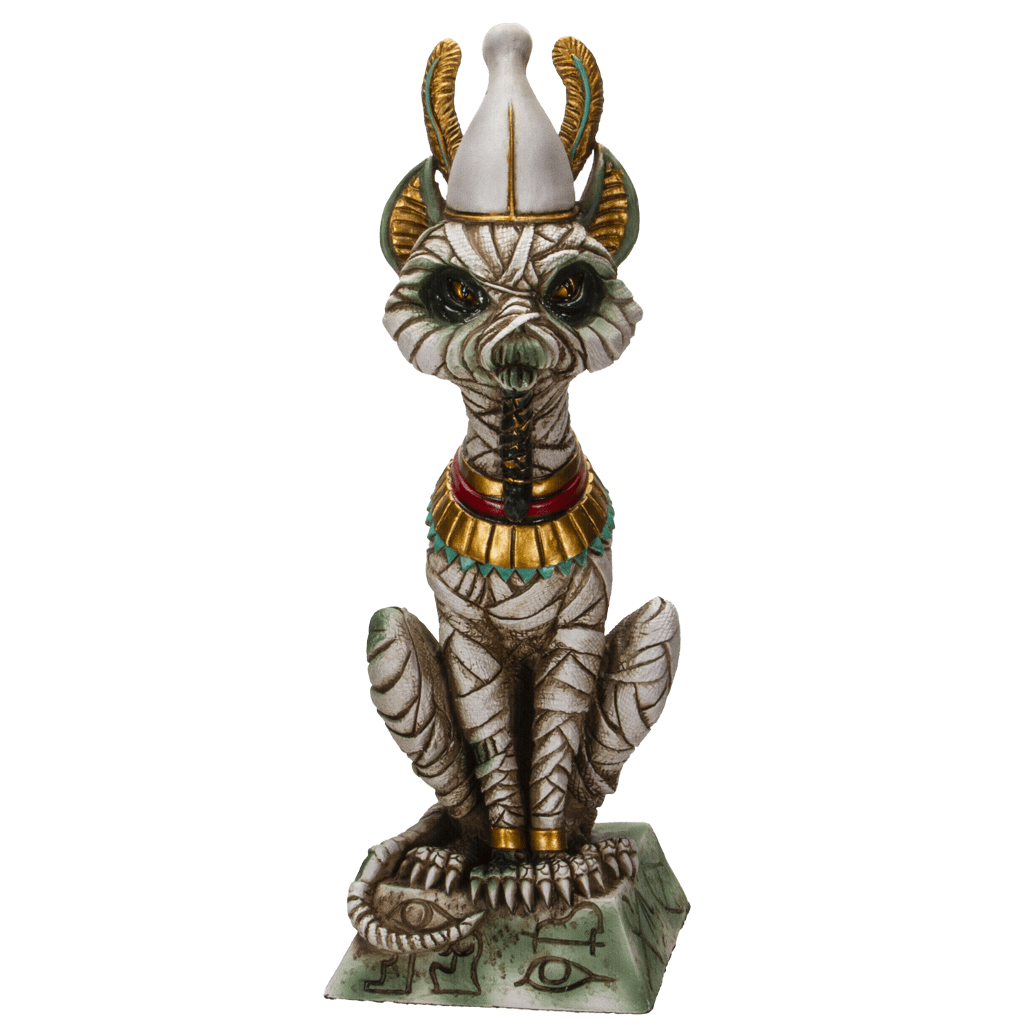 Egyptian God Of The Dead And Rebirth Osiris Mummy On Hieroglyphic Base ...