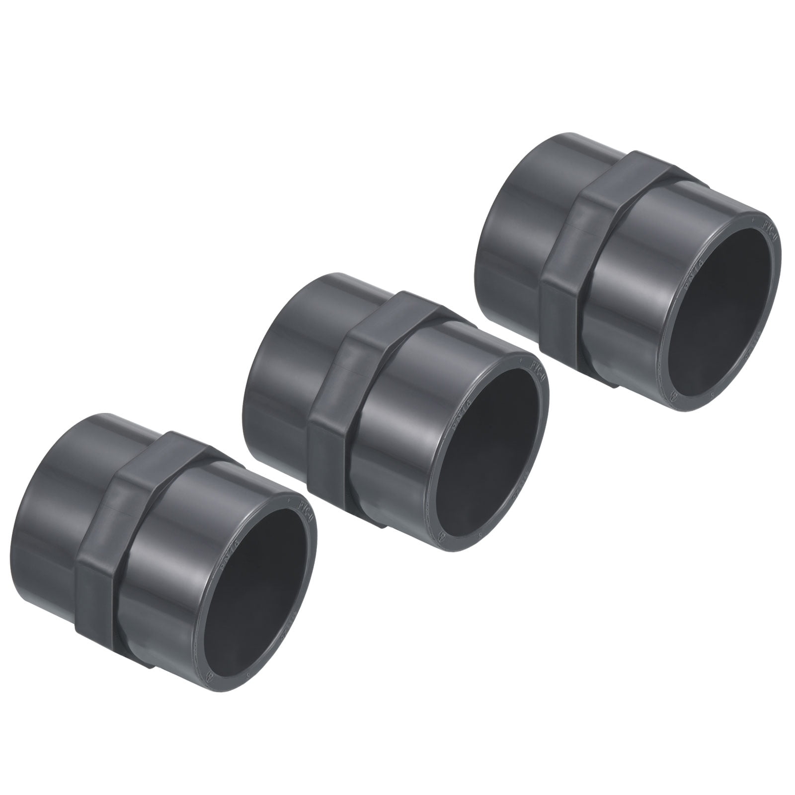 Uxcell G1 Female Thread Pipe Fitting UPVC 1" Socket Straight Tube Hose ...