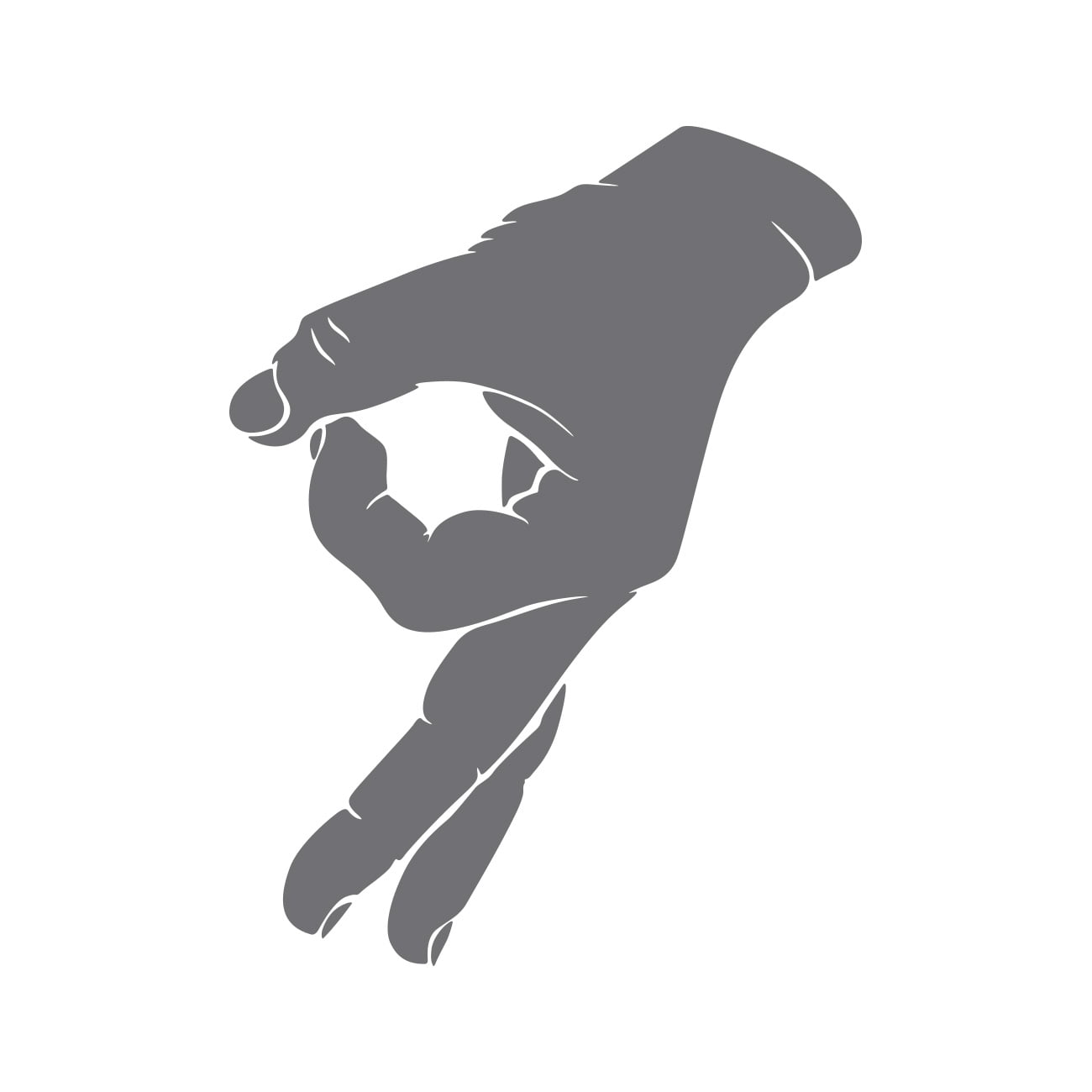 Made You Look Hand Sticker Decal Die Cut - Self Adhesive Vinyl ...