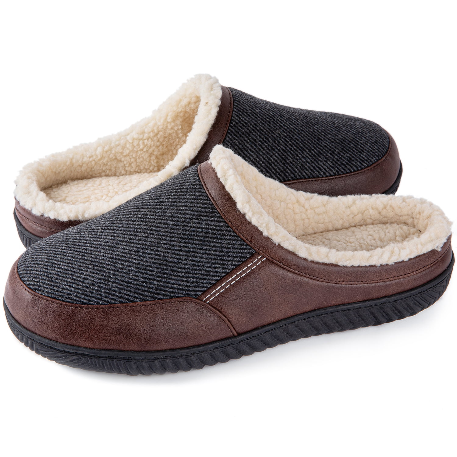 RockDove Men's Colton Sherpa Lined Clog Slipper - Walmart.com
