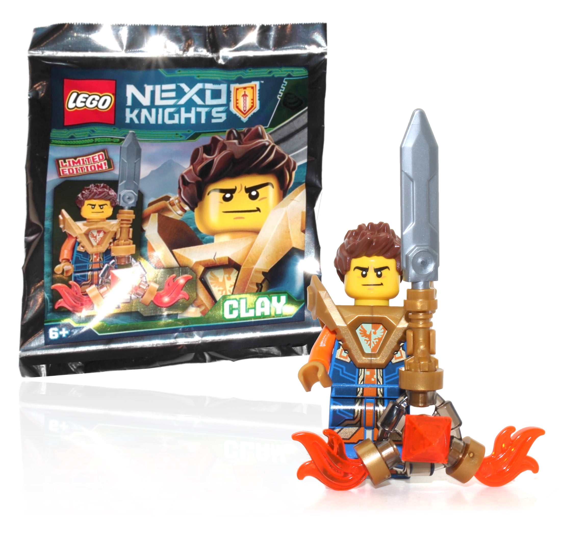 LEGO Castle NEXO Knights Minifigure - Clay with Armor and Sword with ...