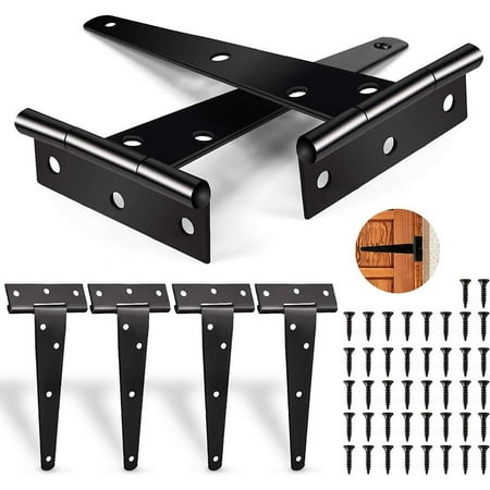 PCS T-Hinges, Heavy Duty Black Hinges, Heavy Duty Door Hinge 25kg ...