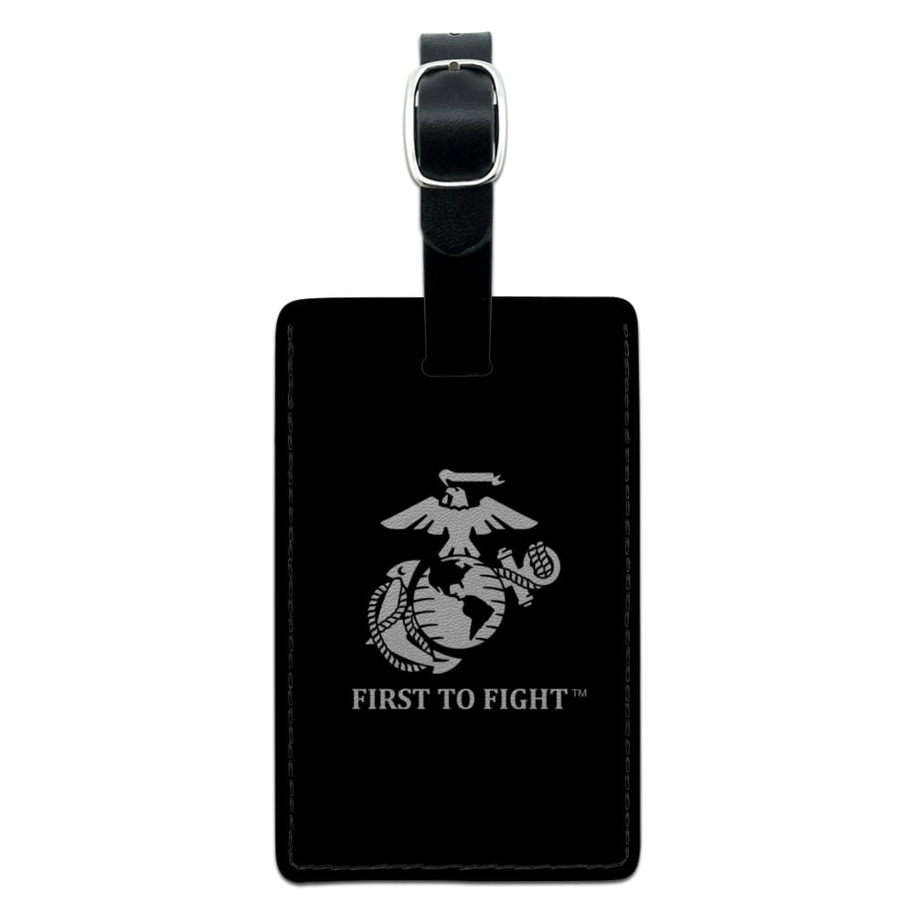 Marine Corps USMC First to Fight Black White Logo Officially Licensed ...
