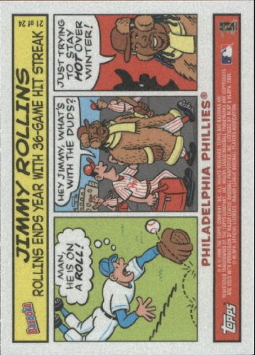 2006 Bazooka Comics #21 Jimmy Rollins MLB Baseball Trading Card ...