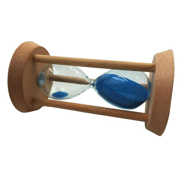 Round Shape Glass Hourglass 15 Oblique Wood Kitchen Cooking Utensils ...