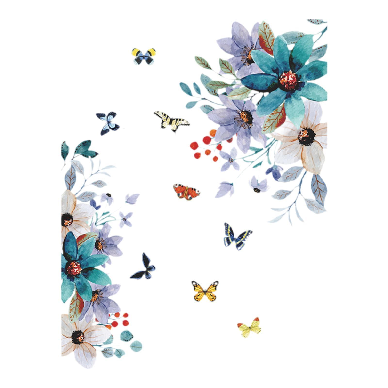 Click here for Dolity Flower Wall Stickers Butterfly Vine Wall De... prices