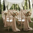 10/50 pcs as Chiffon Chair Sashes Wedding Chair Decoration for Aisle ...