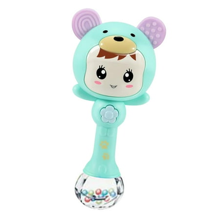 Baby Hand Bell Sand Hammer Toy Rhythm Rolling Sticks Toys Green ...
