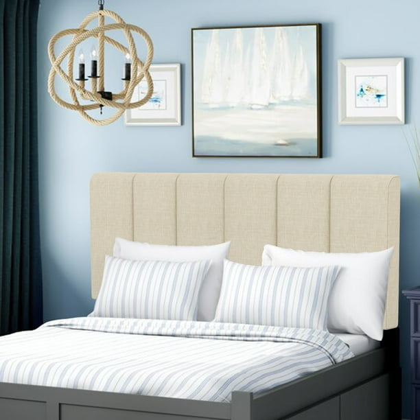 Andeworld Upholstered Headboard King Foldable Headboard for King Bed ...