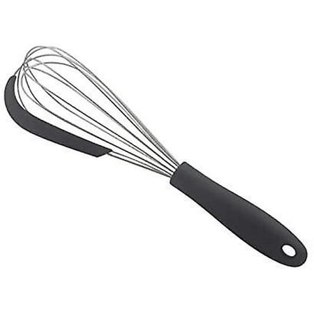 Scraper 2-in-1 Whisk And Scrape Egg Beater Stainless Steel Wire Whisk ...
