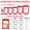 100 PCS Resealable Mylar Bags with Zipper and Frosted Clear Window ...