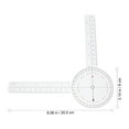 Goniometer Angle Ruler Protractor Measuring Plastic Tool Body Rotary ...