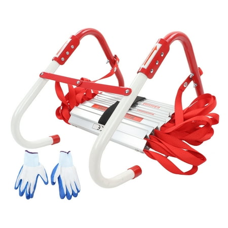 Fire Escape Rope Ladder 7.5m Retractable 3 Story Emergency Escape ...