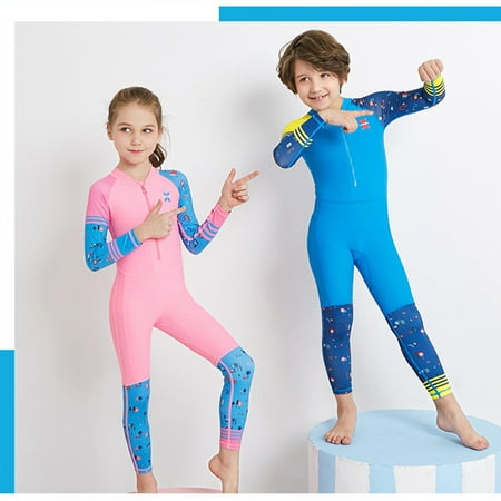 Kids Wetsuit Chid Wet Suit Children Wet Suits Anti-sunburn Swimming ...