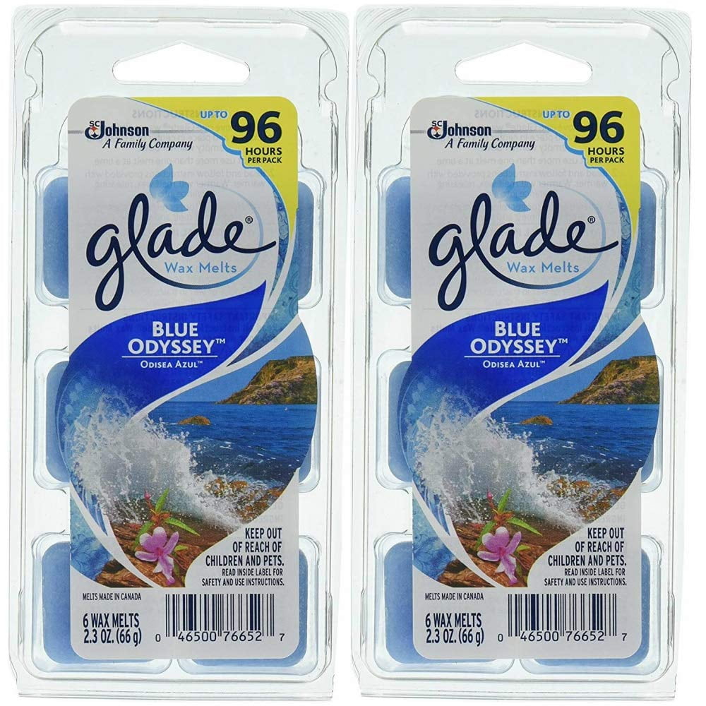 Glade Wax Melts Air Freshener Refill, Blue Odyssey, 2.3 Ounce, Count of ...
