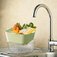 Double Layer Drain Basket ,Drainer Washing Bowl and Strainer Strainer ...