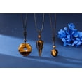 3 count Stone Necklaces Set for Men Women Black Obsidian Tiger Eye ...