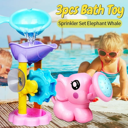 1/3 pcs Cartoon Bathroom Water Pool Toys For Kids New Squirt Waterwheel ...