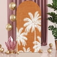 Arch Backdrop 5 Ft, Burnt Orange Palm Trees Spandex Stretch Fitted Arch ...