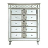 Acme Varian Chest with 6 Storage Drawers in Mirrrored - Walmart.com