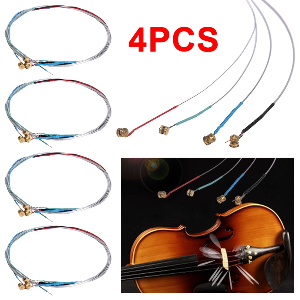 Cuerdas violín 4/4 núcleo E-A-D-G acero para piezas instrumentos ...