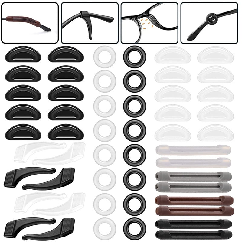 10 Pairs Eyeglass Nose Pads Silicone Anti Slip Nose Pads For